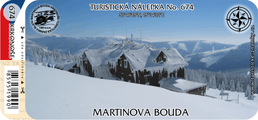 Nálepky - No. 674 - Martinova bouda