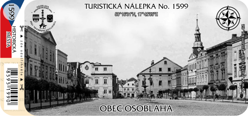 Nálepky - No. 1599 - Obec Osoblaha