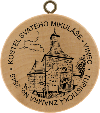 Turistické známky - No. 2545 - Kostel svatého Mikuláše, Vinec