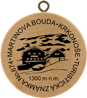 Turistické známky - No. 674 - Martinova bouda